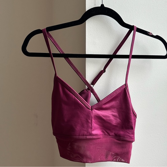 ALO Yoga | Intimates & Sleepwear | Alo Yoga Sports Bra In Cranberry ...